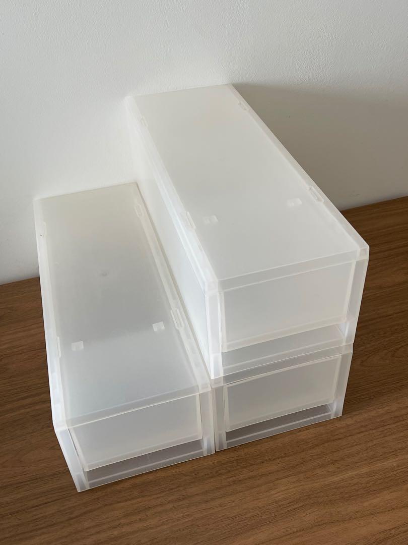 2+1 MUJI Stackable Storage Case Drawer, Furniture & Home Living ...