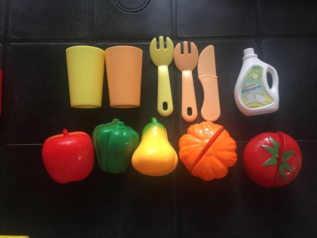 Anko Kitchen sink with food toys, Hobbies & Toys, Toys & Games on Carousell
