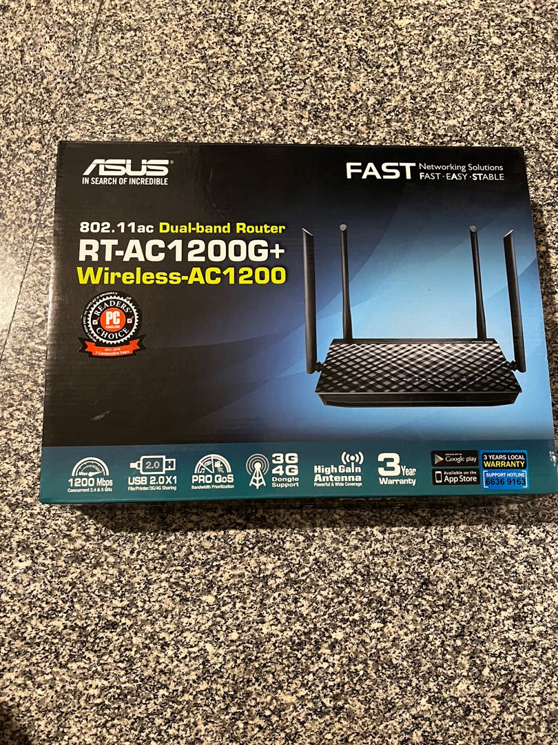 ASUS RT-AC1200G+, Computers & Tech, Parts & Accessories, Networking on ...
