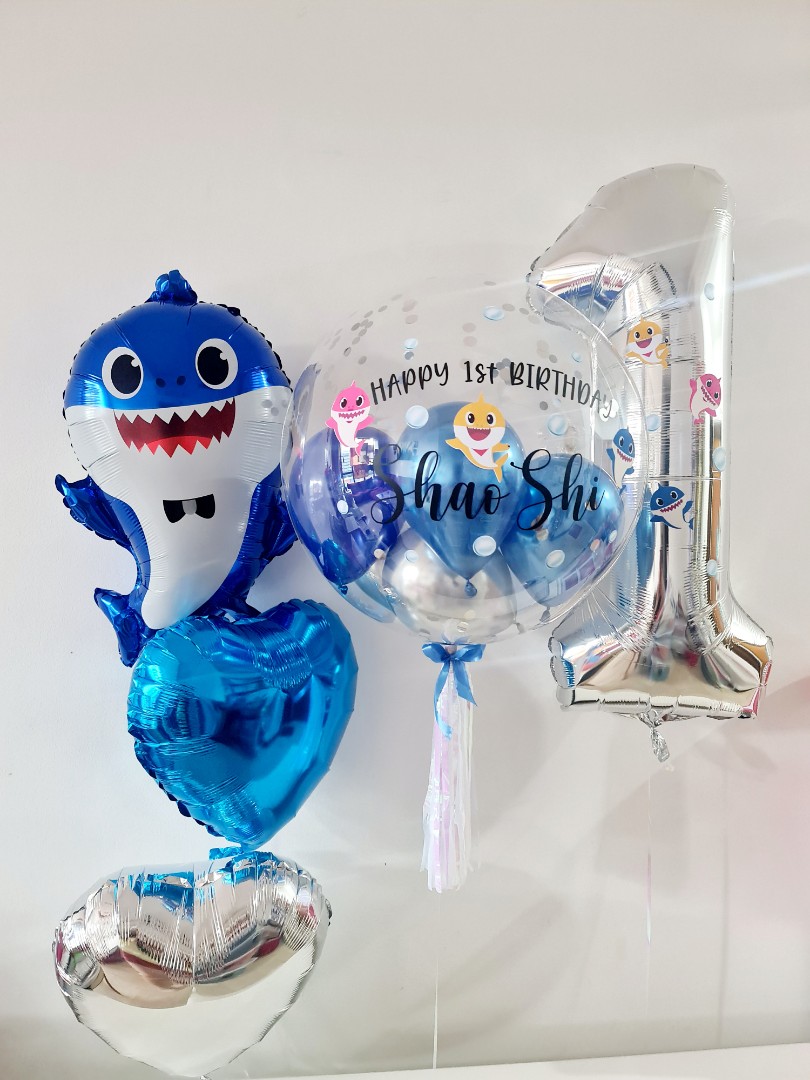 Baby shark helium balloons, helium balloons, birthday balloons, Hobbies ...
