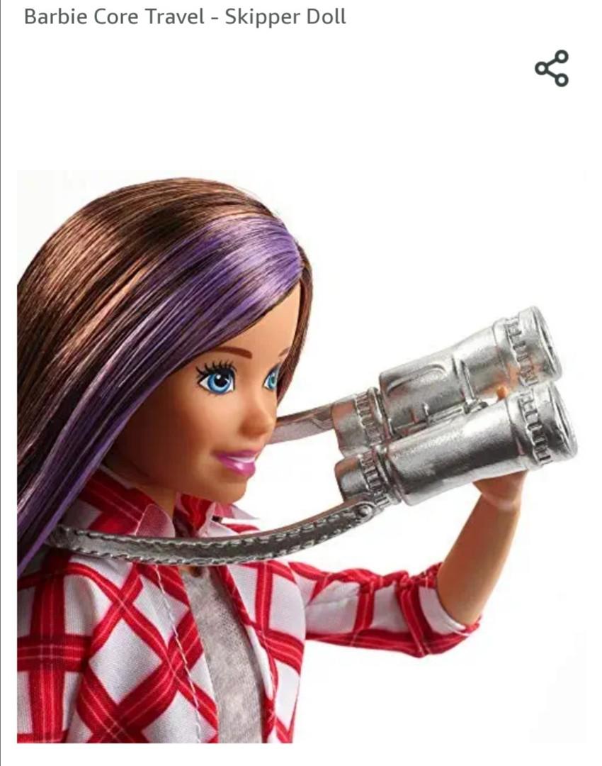 Barbie Core Travel Skipper Brunette Doll Hiking Camper Explorer Rugged ...