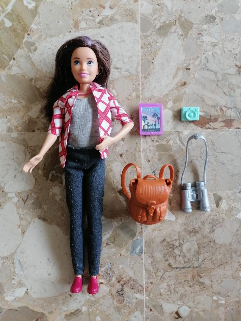 Barbie Core Travel Skipper Brunette Doll Hiking Camper Explorer Rugged ...
