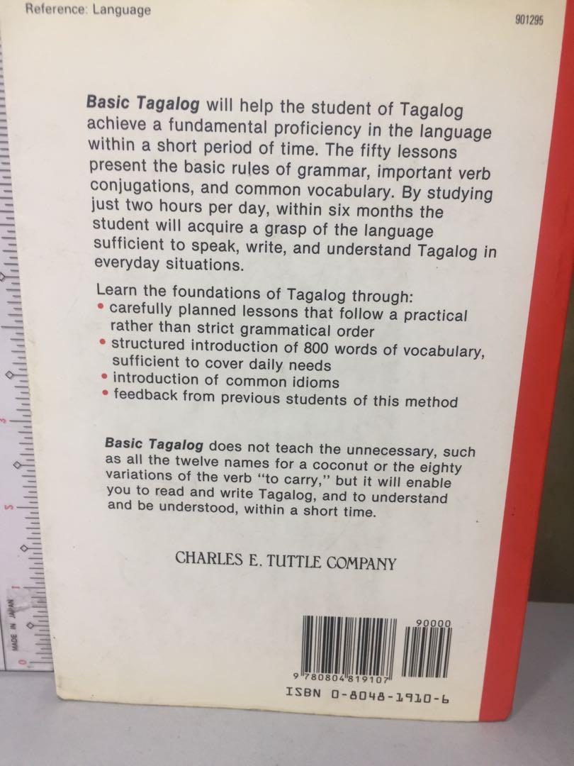 Basic Tagalog for Foreigners and Non- Tagalogs by Paraluman Aspillera ...