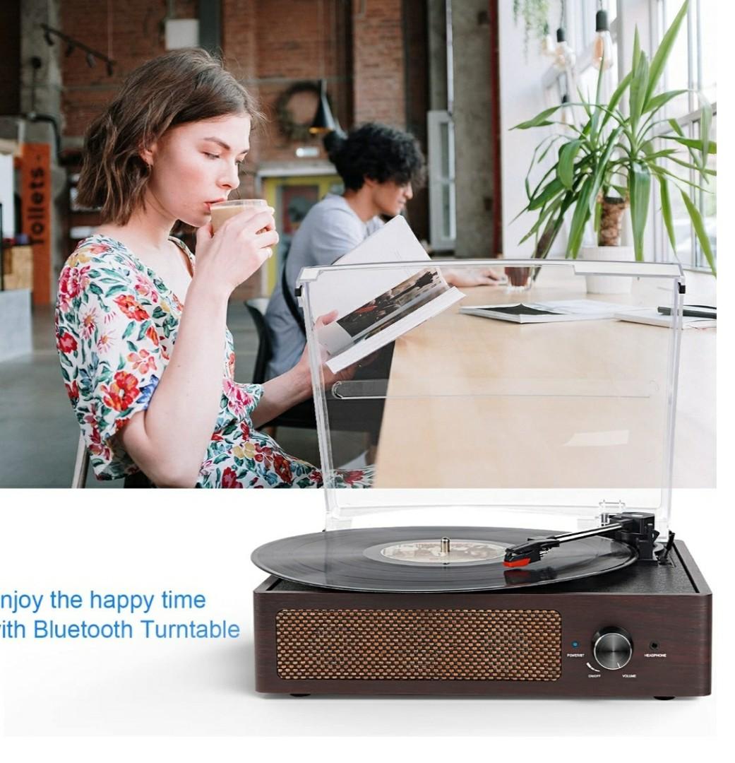 Bluetooth Turntable Player (M49A) | Wireless Turntable, Audio, Portable ...