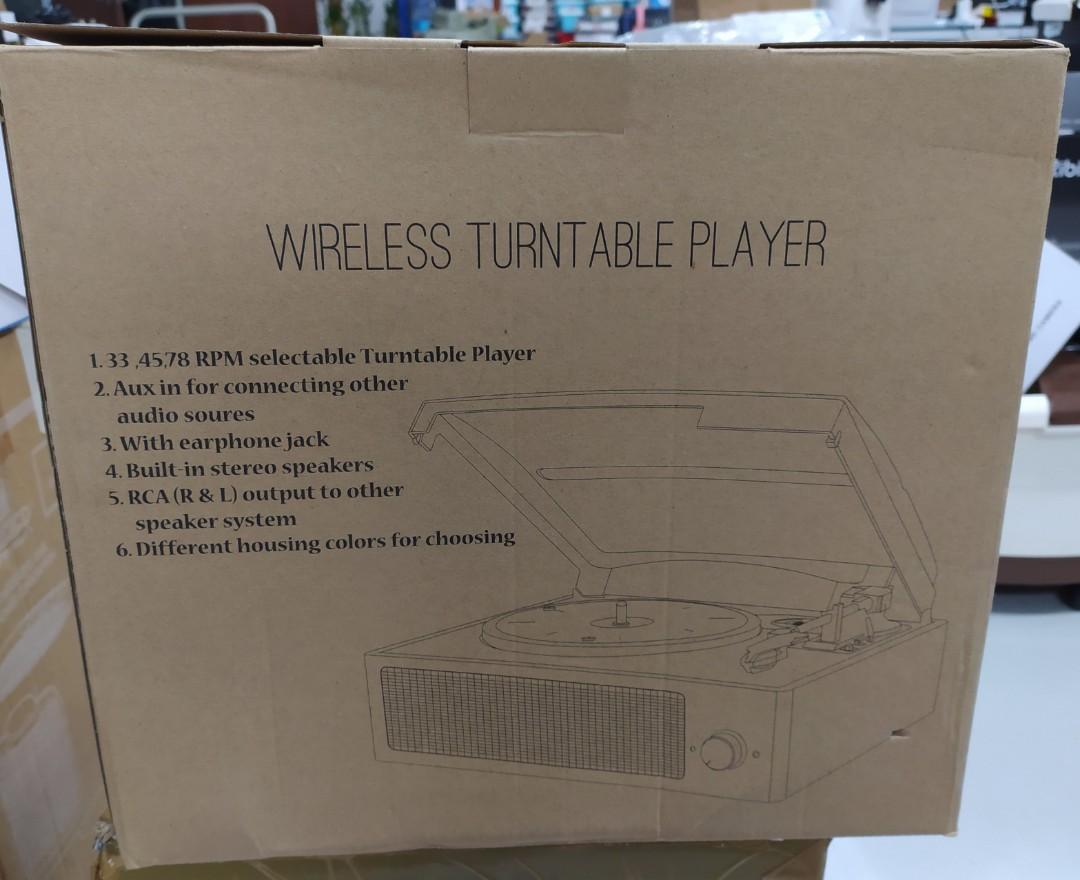 Bluetooth Turntable Player (M49A) | Wireless Turntable, Audio, Portable ...