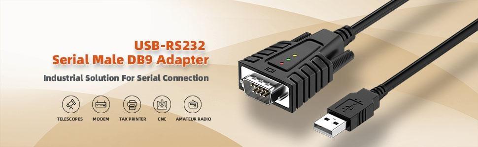 [BNIB] DriverGenius (USB232A-B) USB to Serial RS232 DB9 Adapter With ...