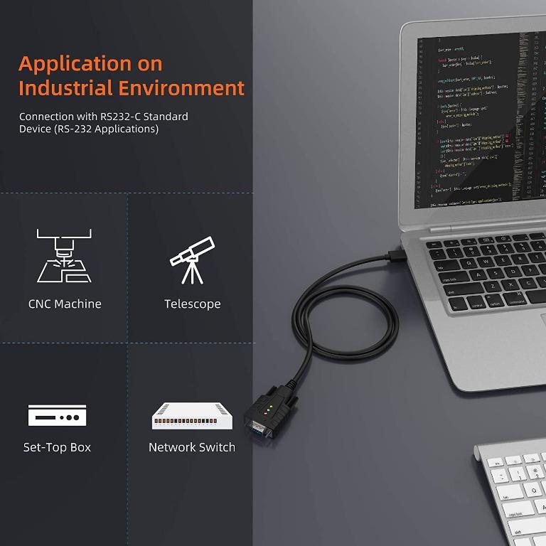 [BNIB] DriverGenius (USB232A-B) USB to Serial RS232 DB9 Adapter With ...