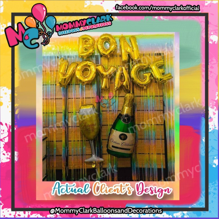 Bon Voyage or Despedida Balloon Decors, Hobbies & Toys, Stationary ...