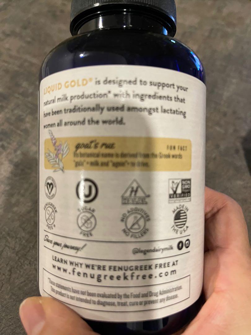Brand new Legendary milk liquid gold -180 capsule bottle, Health ...