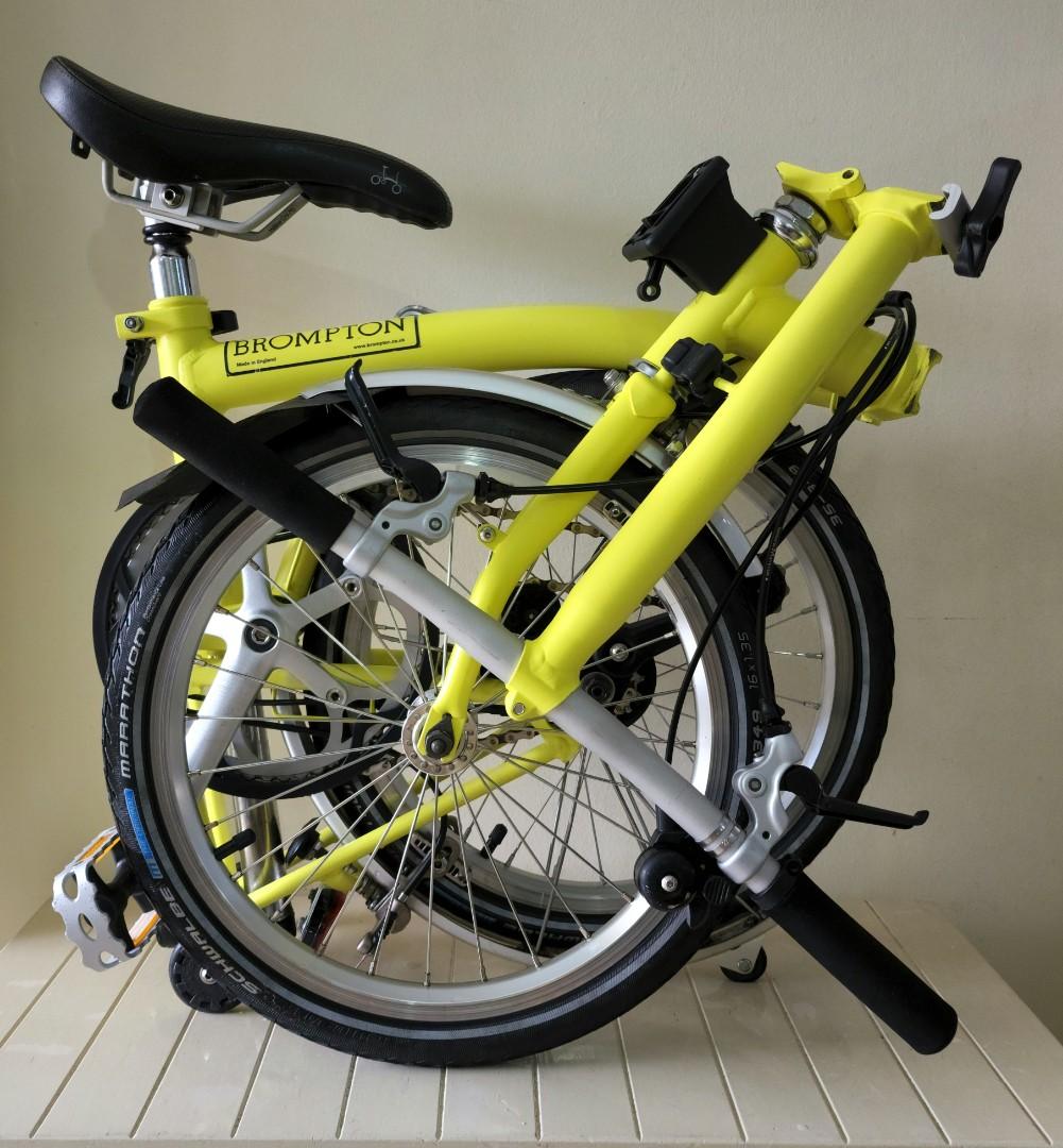 Price lowered! Rare Brompton S2L Yellow, Sports Equipment, Bicycles ...