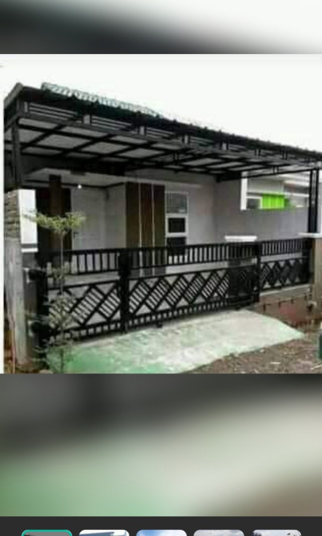 Canopy besi galvanis atap alderond double, Perabotan Rumah di Carousell