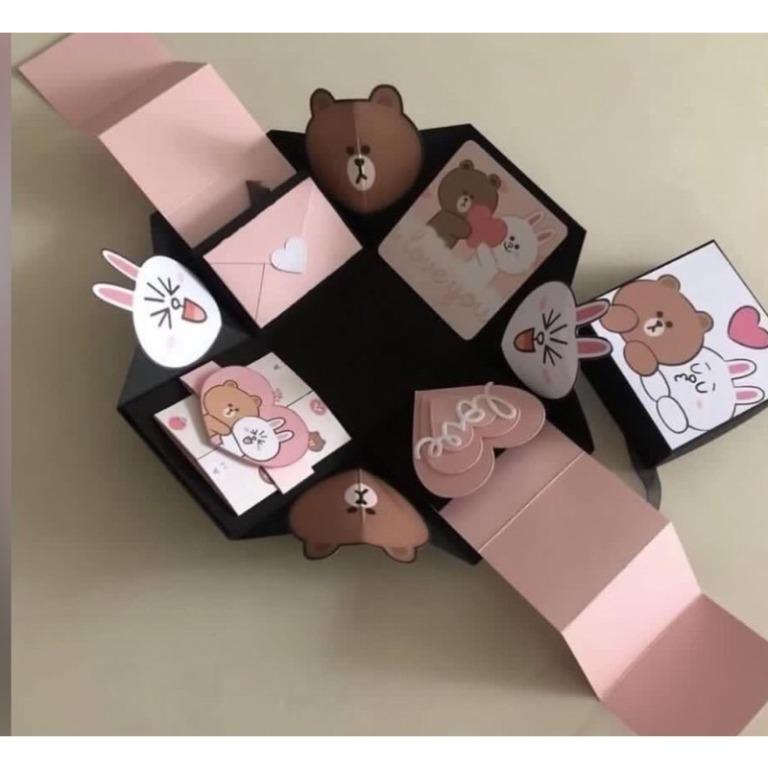 Cartoon character explosion box with 2 pull tab (L0373), Hobbies & Toys ...