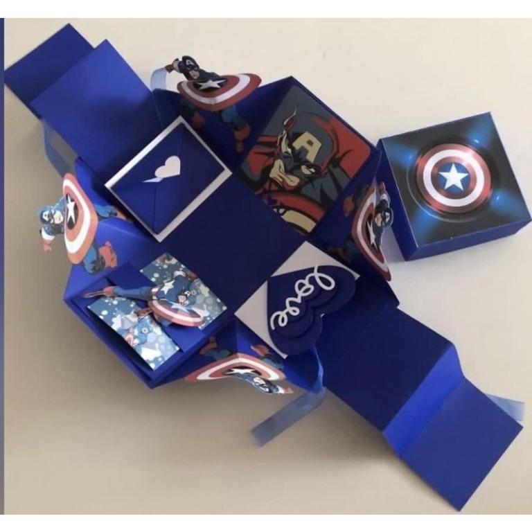 Cartoon character explosion box with 2 pull tab (L0373), Hobbies & Toys ...