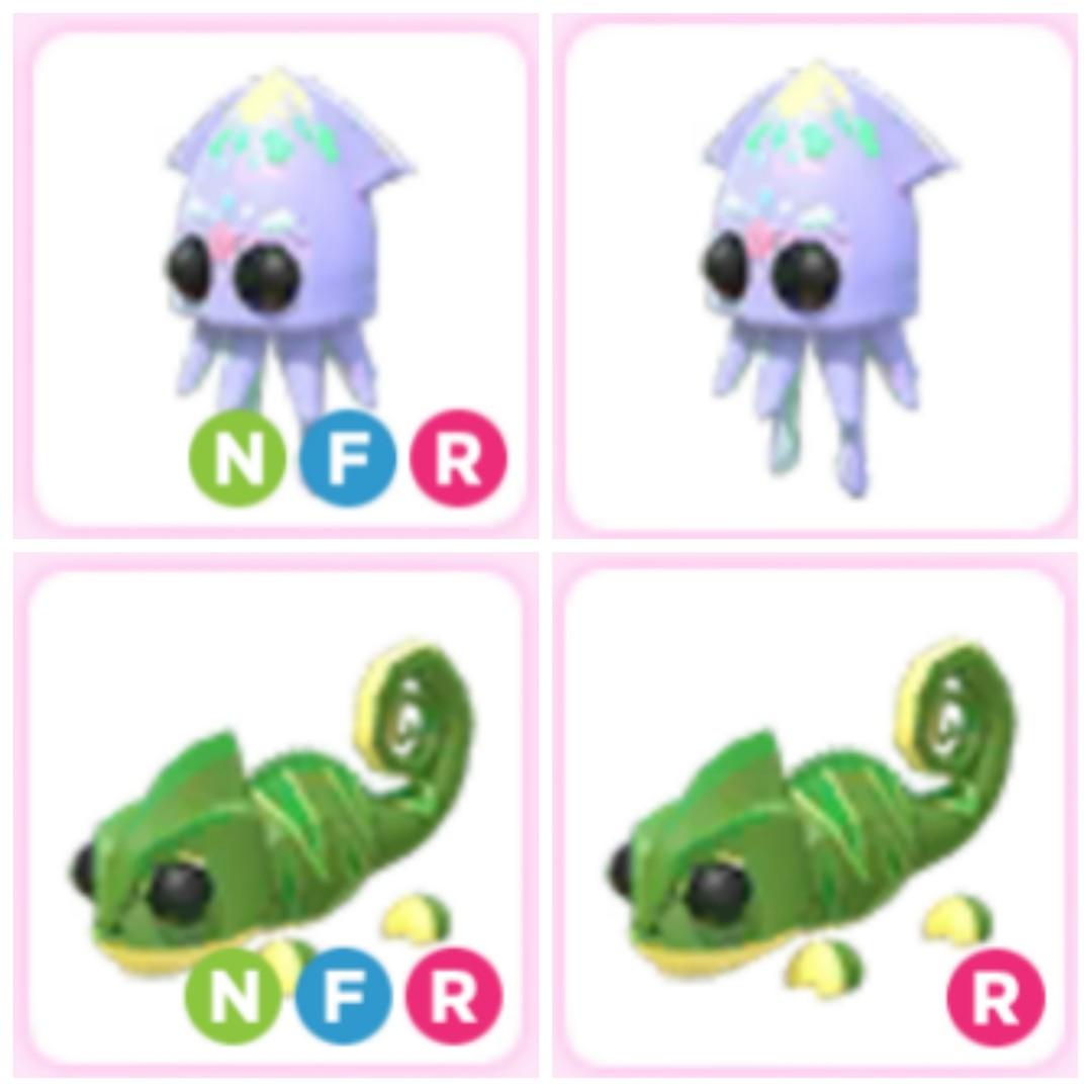 Chameleon - Squid NFR Adopt Me, Video Gaming, Gaming Accessories, In ...
