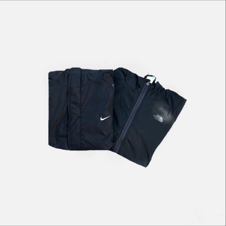(Combo set) Nike + TNF Windbreaker, Men's Fashion, Tops & Sets, Hoodies ...