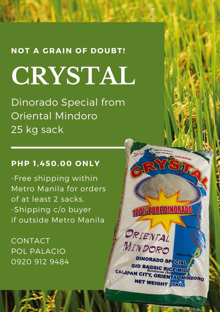CRYSTAL DINORADO FROM MINDORO, Food & Drinks, Rice & Noodles on Carousell