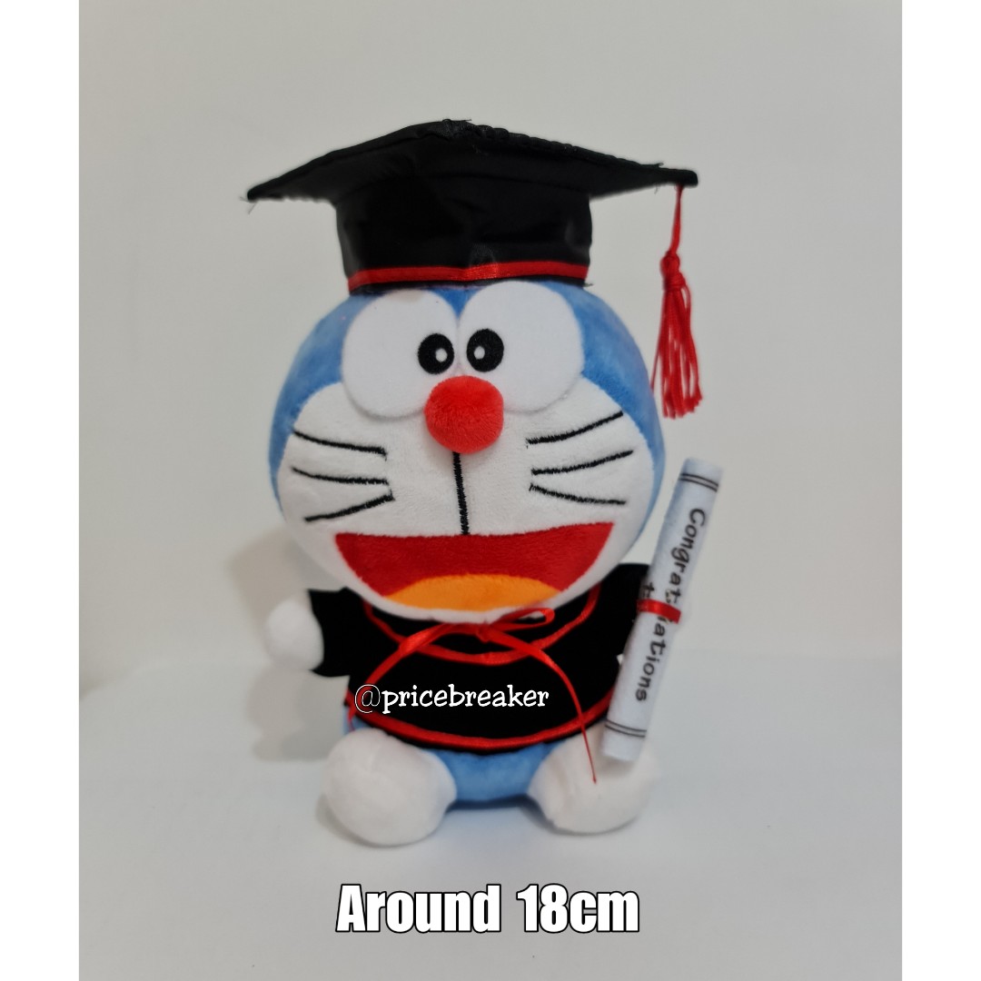 Doraemon Graduation Plush, Everything Else on Carousell