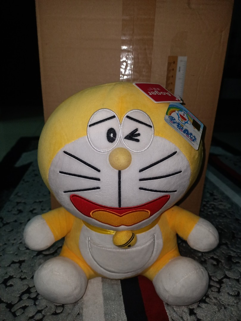 Doraemon Plush Toy (30cm) Yellow (Rare piece), Hobbies & Toys, Toys ...