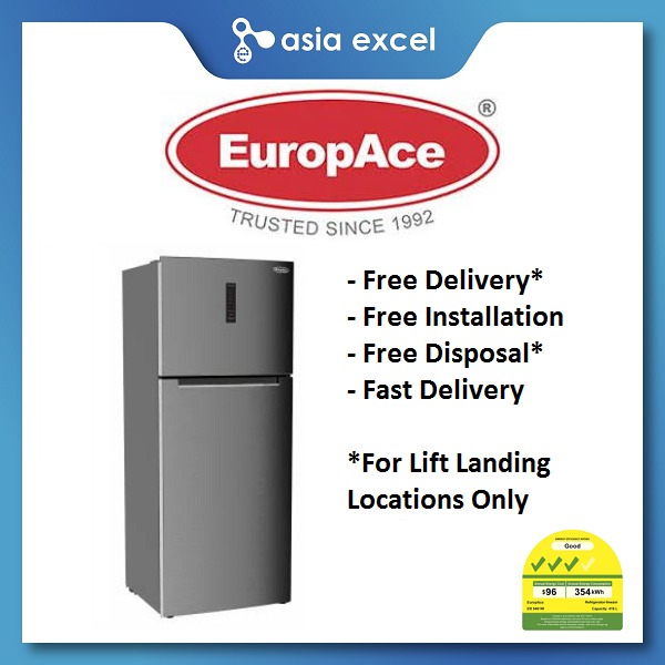 EUROPACE ER 5461W 500L DELUXE 2 DOOR TOP FREEZER REFRIGERATOR, TV ...