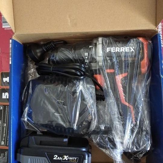 Ferrex Cordless Hammer Drill Kit 20V Brushless, Commercial & Industrial ...