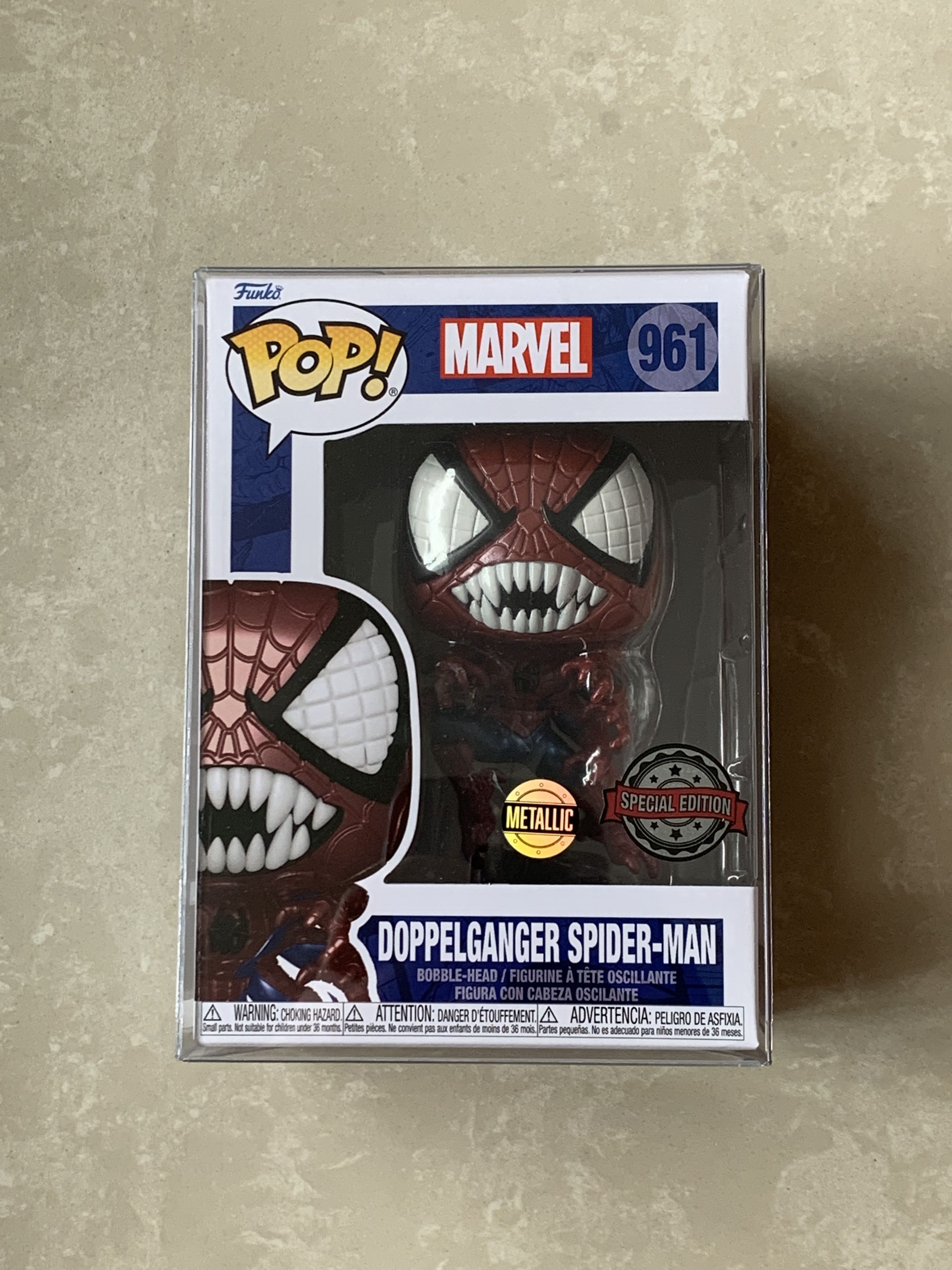 Funko POP! Marvel Doppelganger Spider-Man Metallic, Hobbies & Toys ...