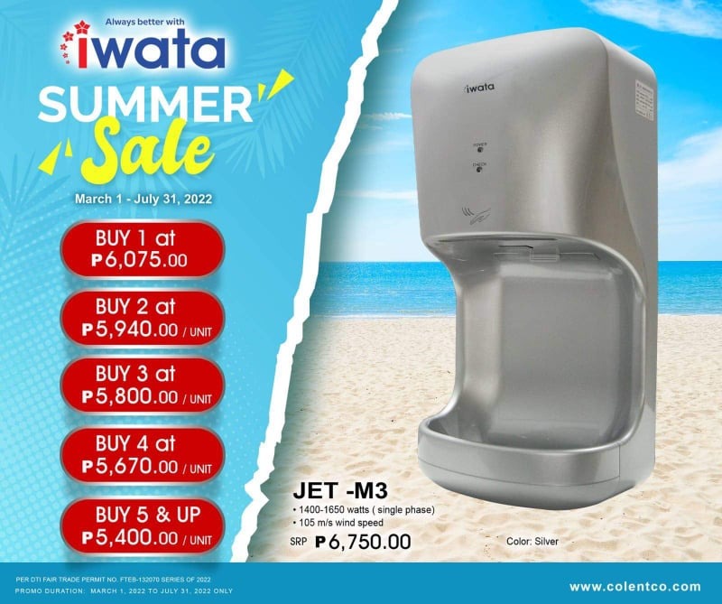 HAND DRYER JET M3 SILVER, TV & Home Appliances, Washing Machines and ...