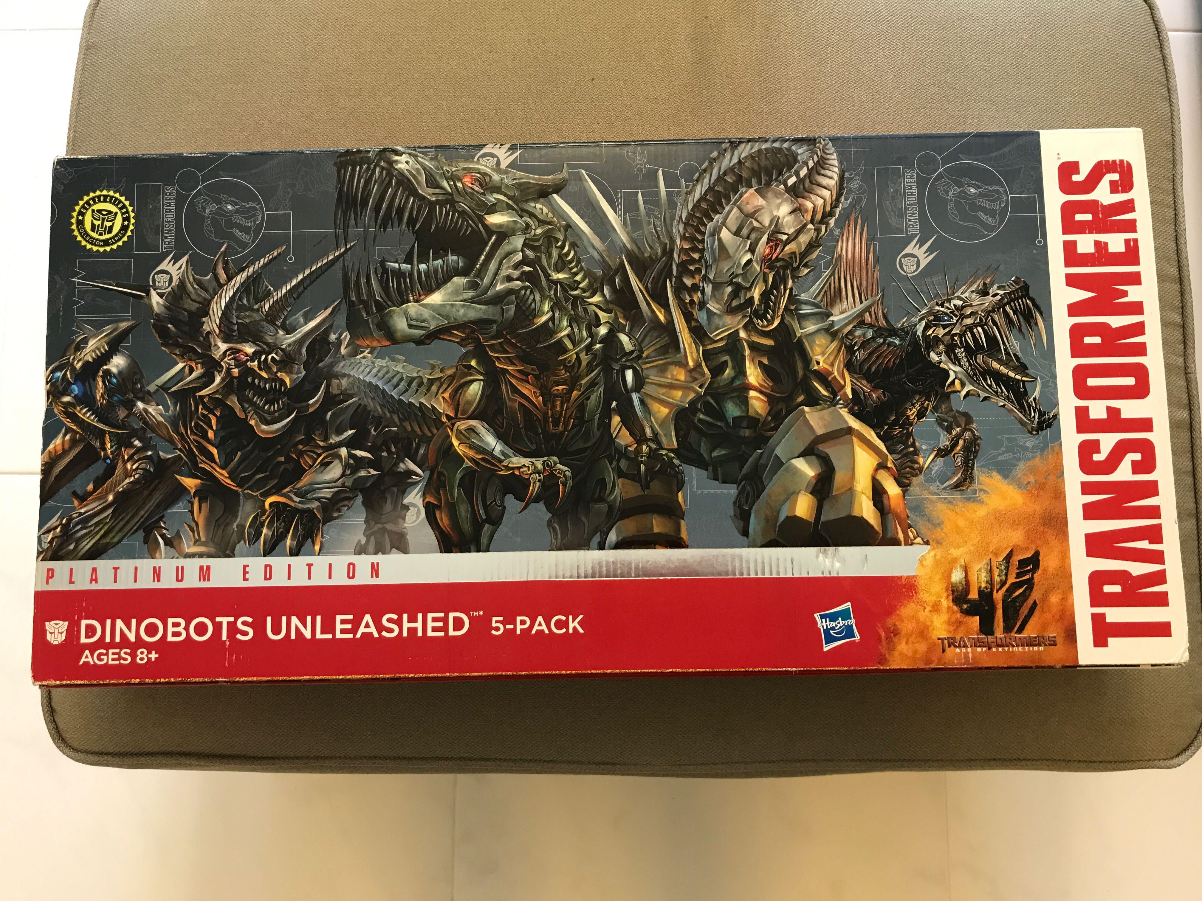 Hasbro AOE Platinum Dinobots Unleashed 5 Pack, Hobbies & Toys, Toys ...