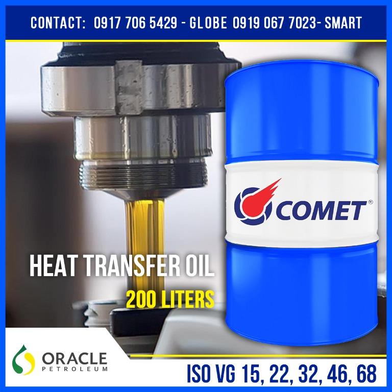 Heat Transfer Oil 15 32 46 68 DRUM 200L COMET, Car Parts & Accessories ...