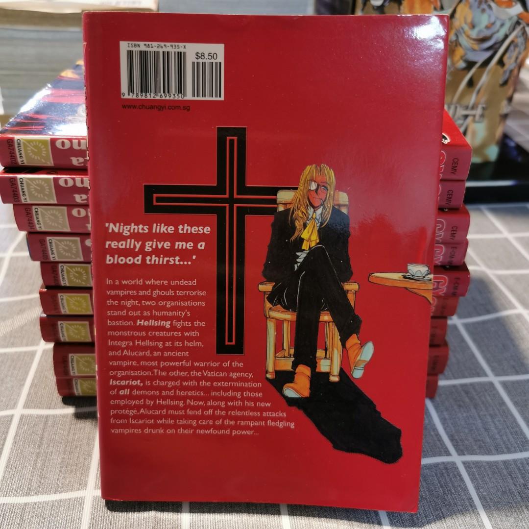 Full Set of Hellsing Manga Books by Kouta Hirano (book 1-10), Hobbies ...