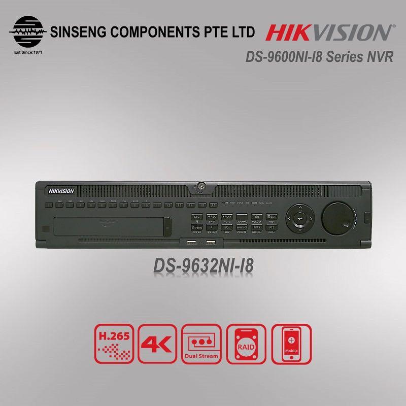 Hikvision 32CH NVR Raid Configurable DS-9632NI-I8 with 8 SATA HDD ...