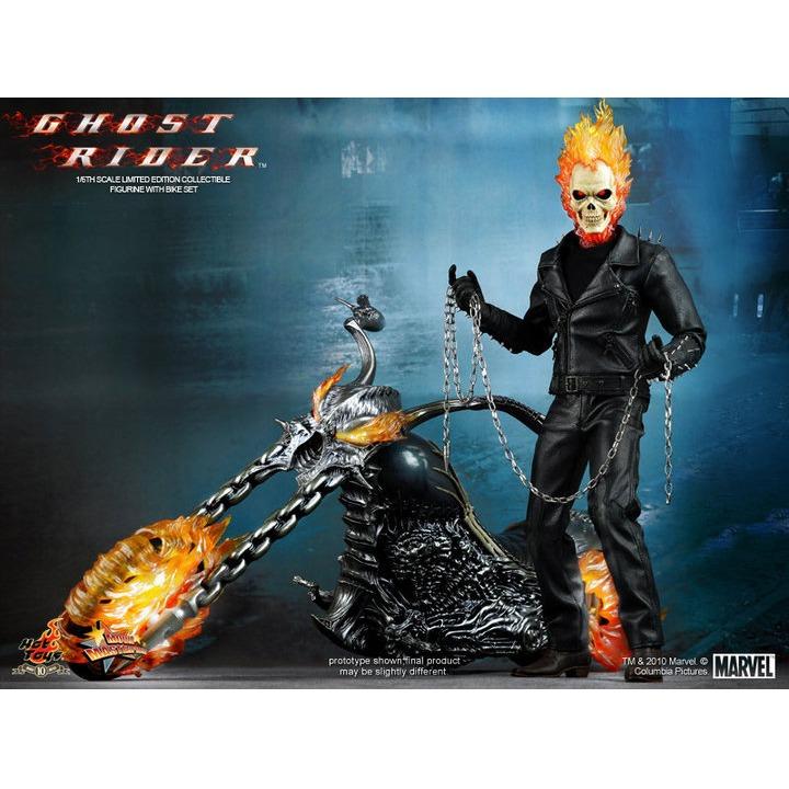 Hot Toys Ghost Rider with Hellcycle Movie Masterpiece Series 1/6 Scale ...