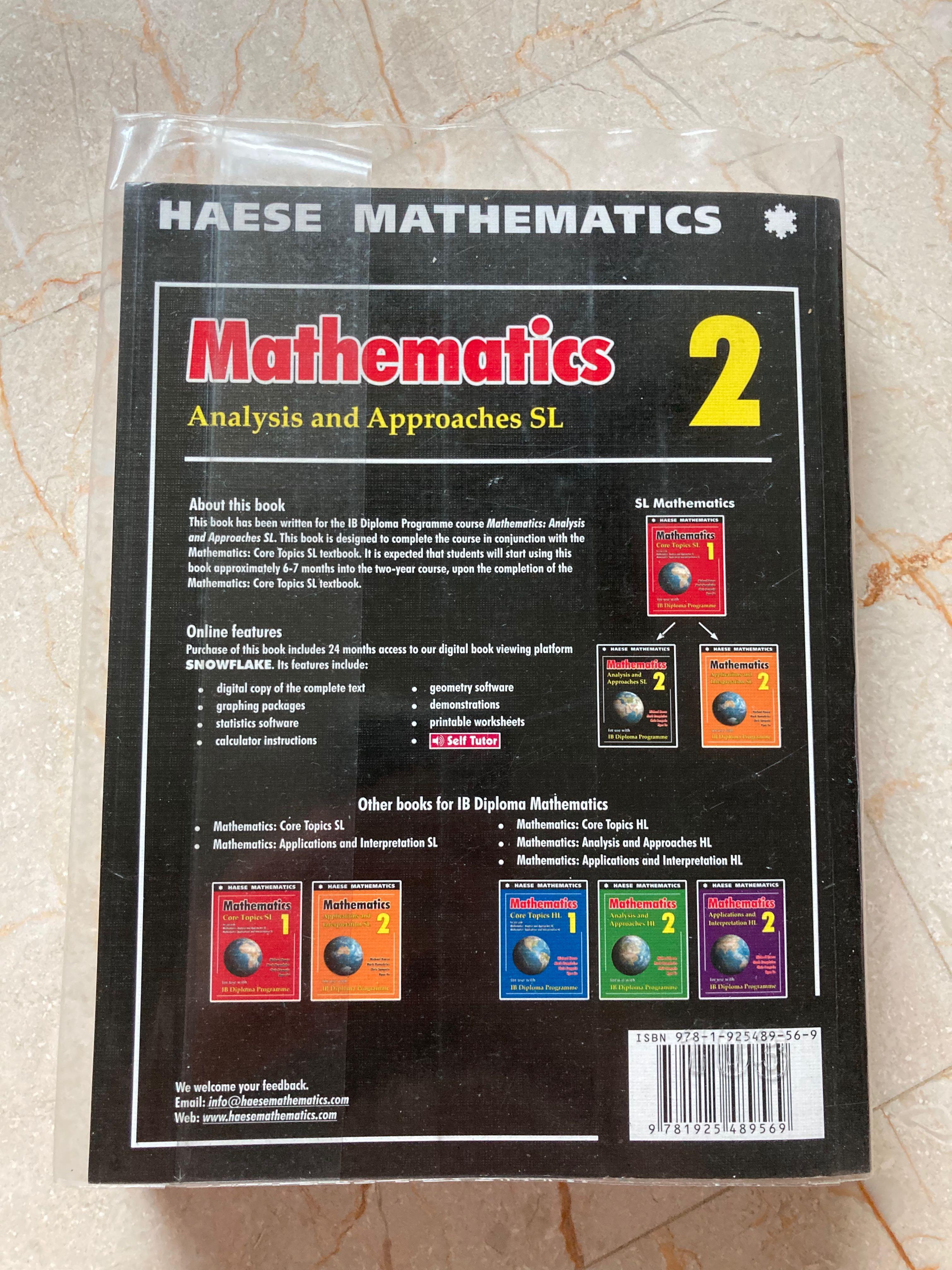 IB Mathematics Analysis Approaches SL 2 Haese Mathematics Hobbies IB Mathematics Analysis Approaches SL 2 Haese Mathematics Hobbies