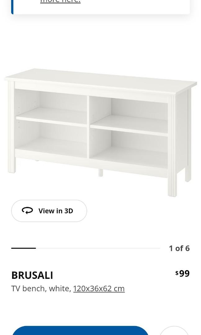 Ikea TV console bench BRUSALI, Furniture & Home Living, Furniture, TV ...