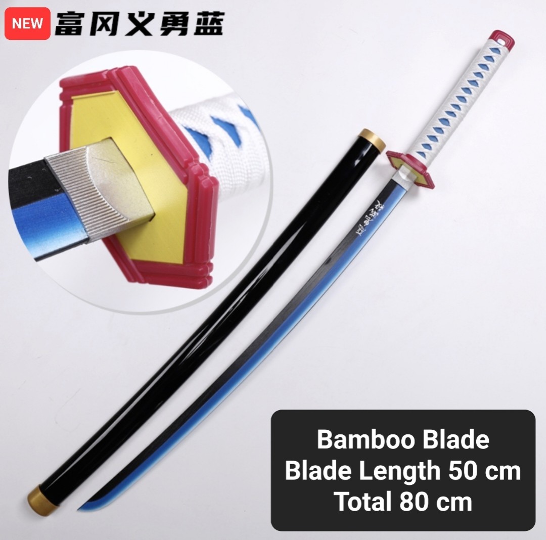 (IN) NEW Demon Slayer Kid's Giyuu Cosplay Nichirin Sword, Hobbies ...