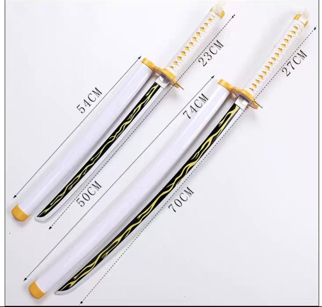 (PO) NEW Demon Slayer Giyuu Cosplay Nichirin Sword, Hobbies & Toys ...