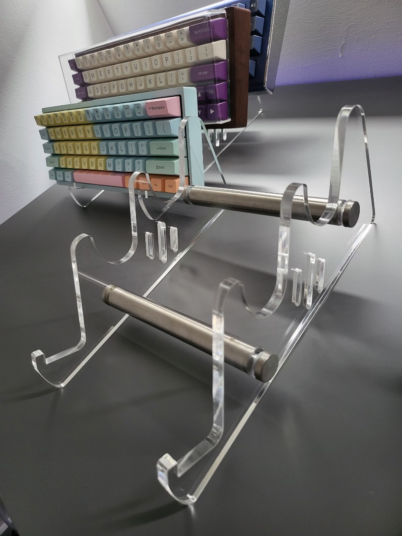 Keyboard display stand 3 tier acrylic, Computers & Tech, Parts ...