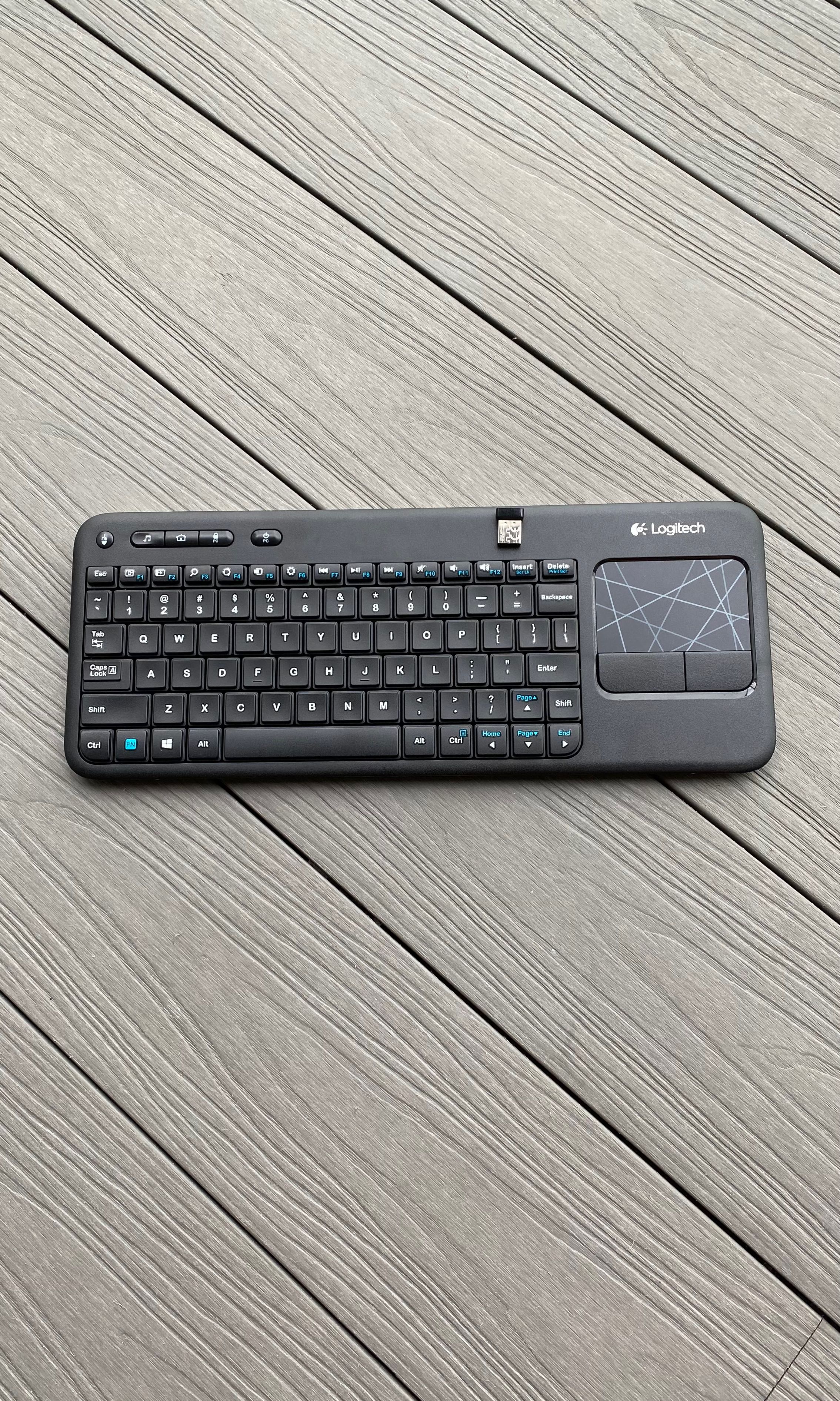 K400r Logitech Wireless Keyboard with Unifying USB Receiver, Computers ...