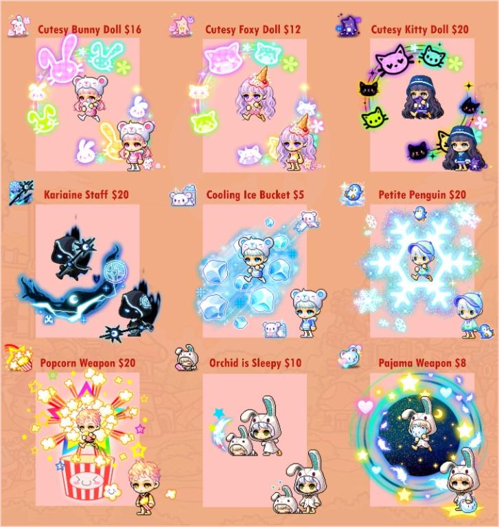 MapleSEA Aquila Individual Cash Items (Tradable), Video Gaming, Gaming ...