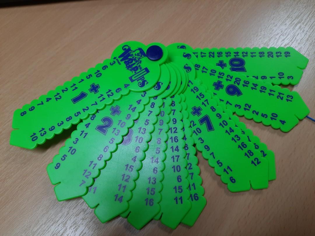 Math Activity Set: Math Wrap Ups, Time Puzzle, Foam Clock, Hobbies ...