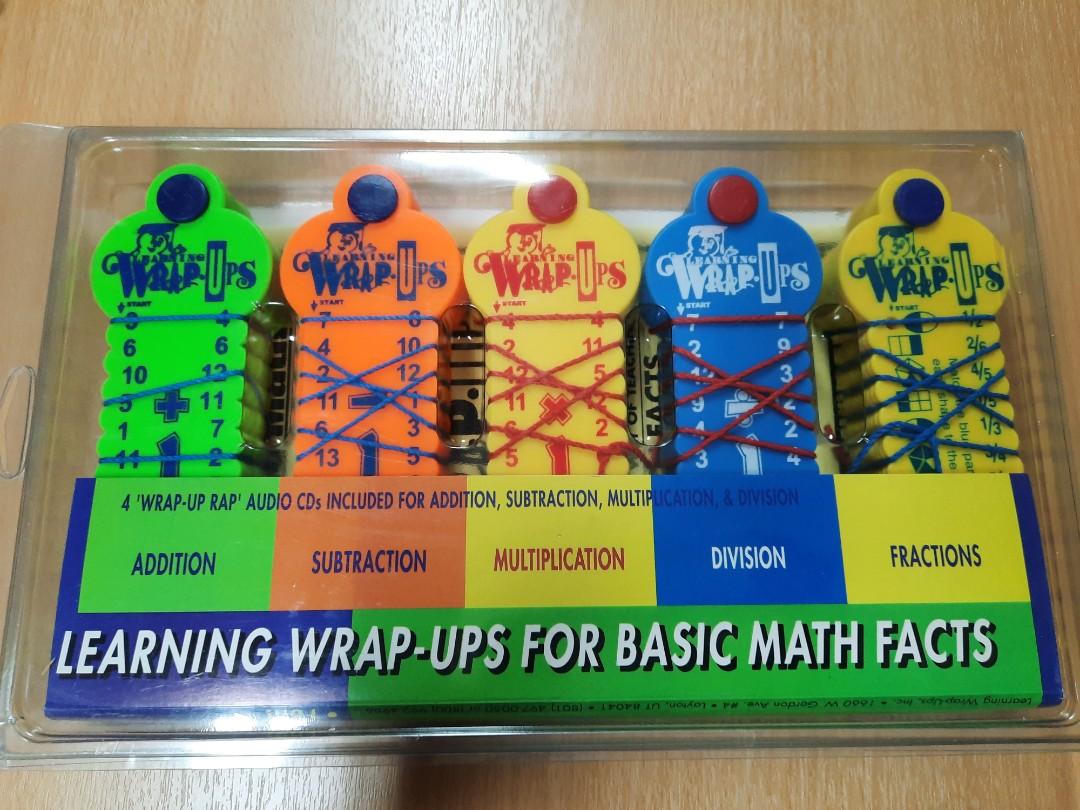 Math Activity Set: Math Wrap Ups, Time Puzzle, Foam Clock, Hobbies ...