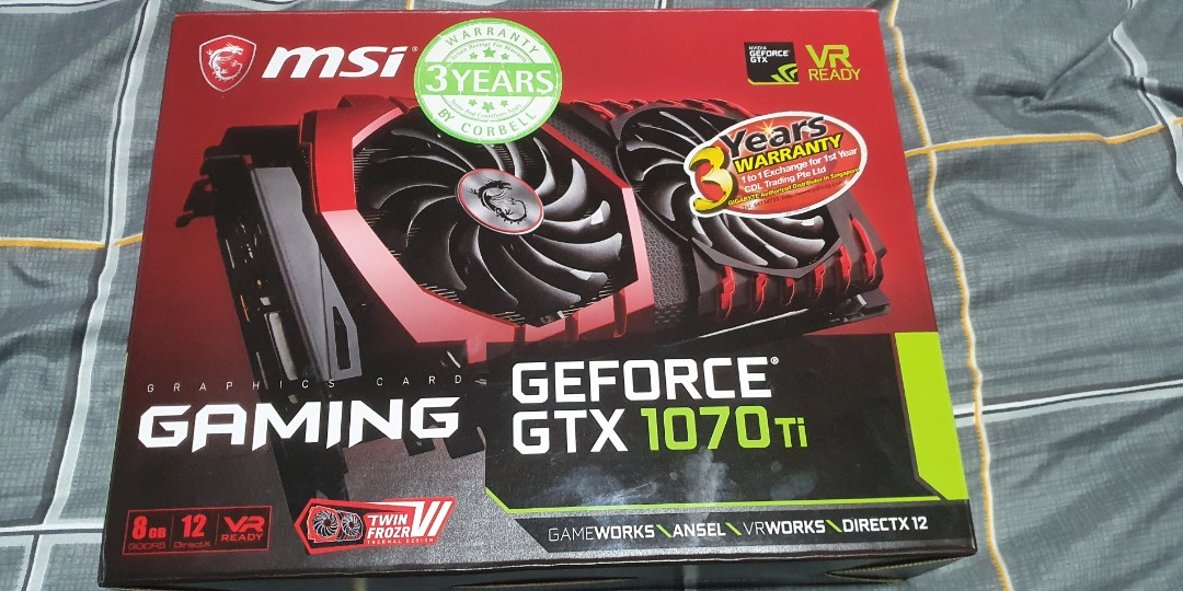 Msi Geforce GTX 1070Ti + Inwin A65 650W PSU, Computers & Tech, Parts ...
