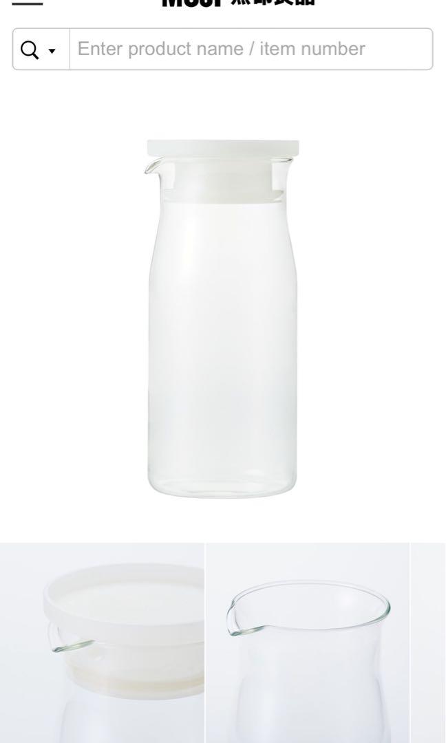Muji glass pitcher, Furniture & Home Living, Kitchenware & Tableware ...