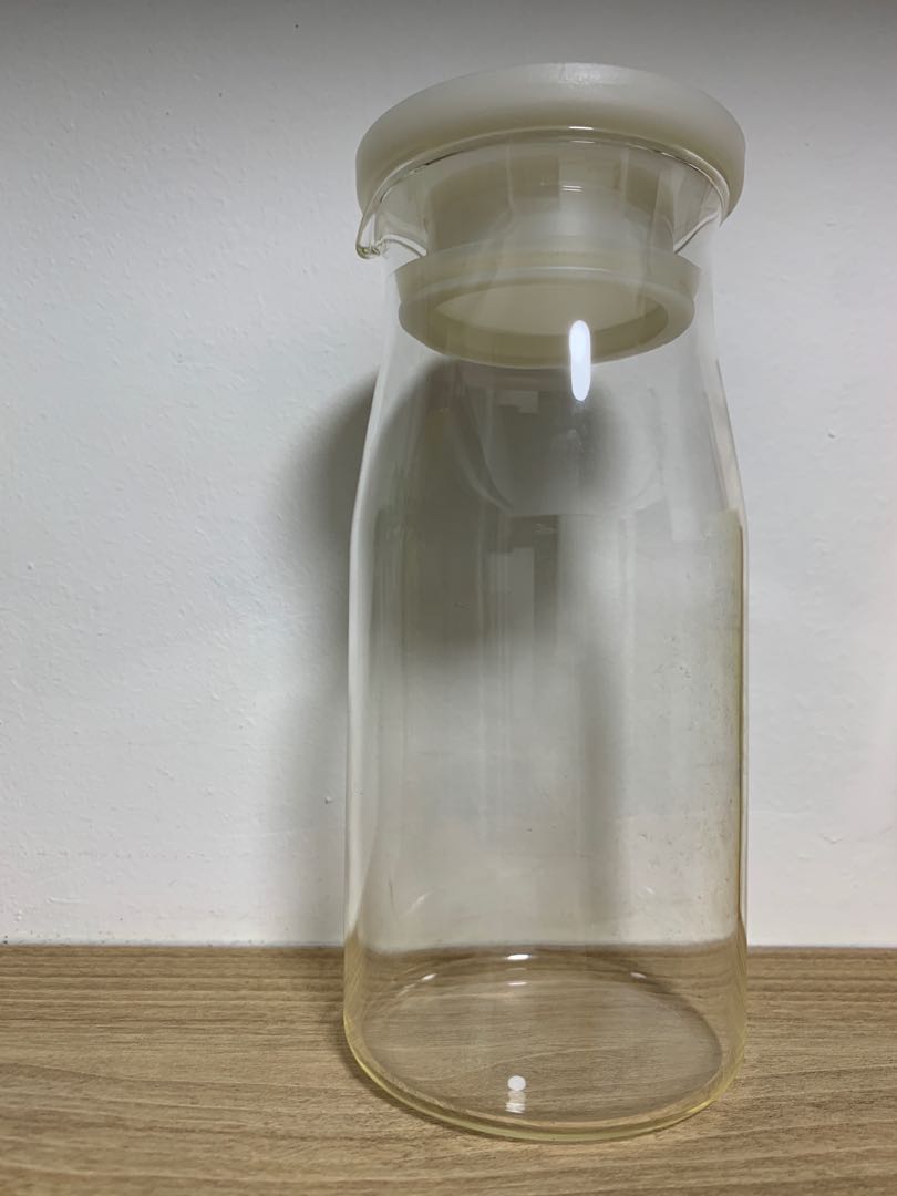 Muji glass pitcher, Furniture & Home Living, Kitchenware & Tableware ...