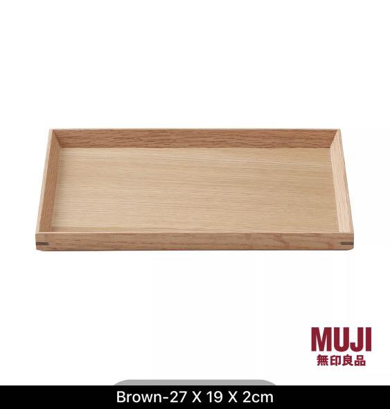 Muji Wooden Tray, Furniture & Home Living, Home Decor, Other Home Decor ...