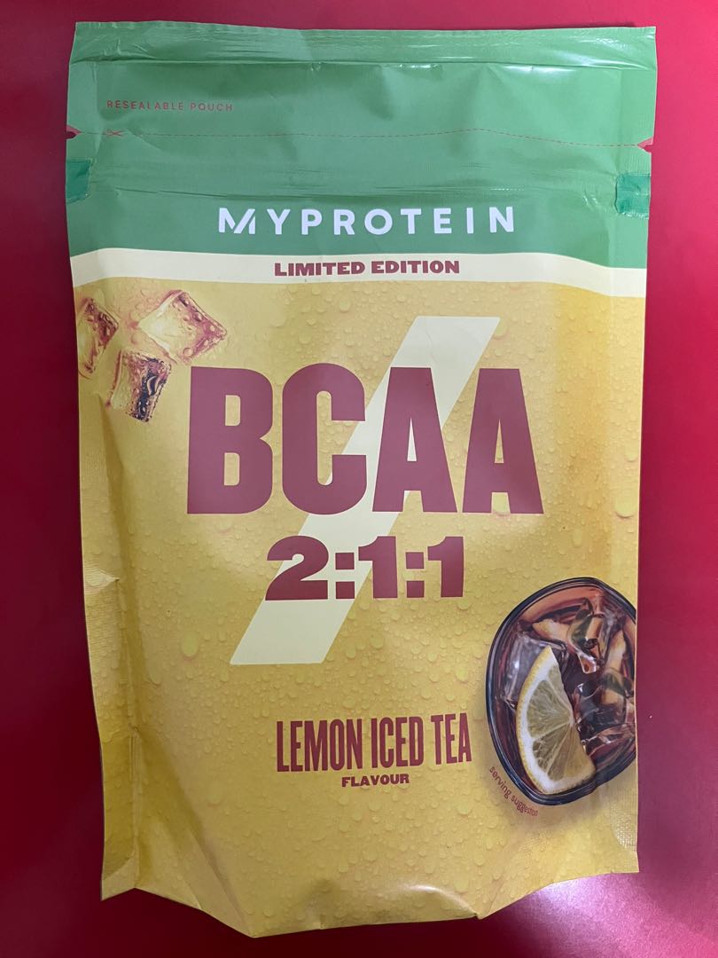 MyProtein Essential BCAA 2:1:1 Lemon Iced Tea Flavour, Health & Nutrition, Health Supplements ...