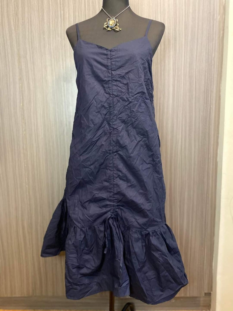 Navy Blue string dress, Women's Fashion, Dresses & Sets, Dresses on ...