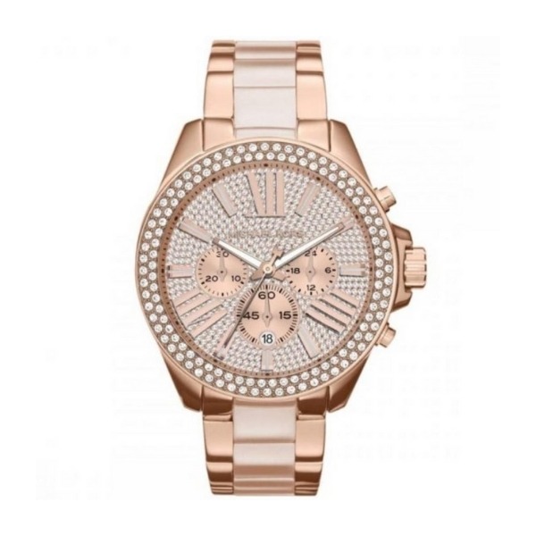 NEW Michael Kors Wren Crystal Acetate Stainless Steel Ladies Watch ...