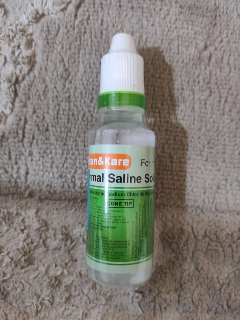 Normal Saline Solution 100ml, Beauty & Personal Care, Face, Face Care ...