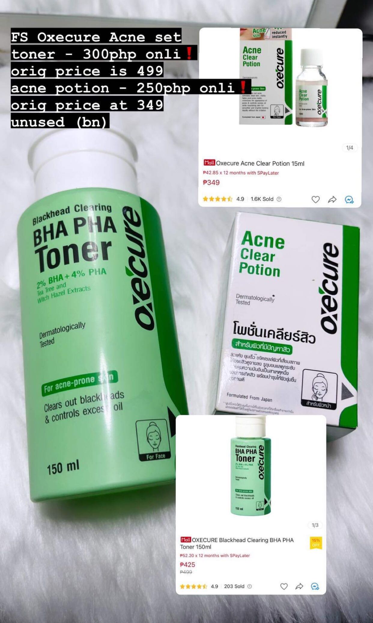 Oxecure Acne Set, Beauty & Personal Care, Face, Face Care on Carousell