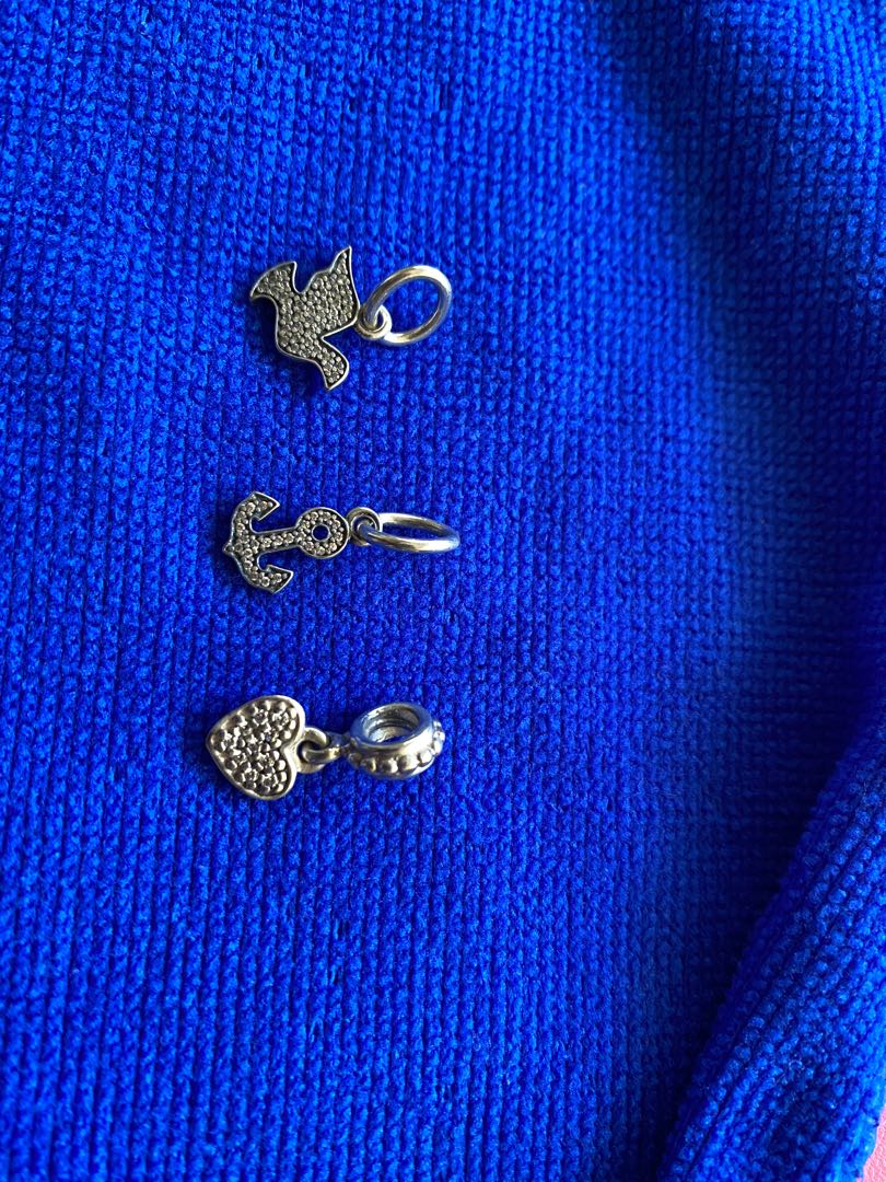 Pandora pendant Charms theme hope stability and love pave heart symbol ...